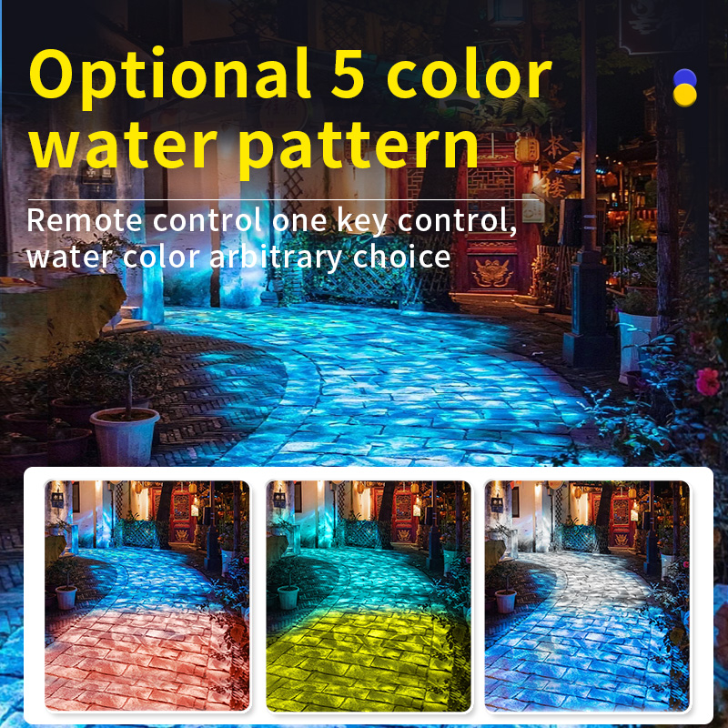 150w LED Dynamic Ocean Water Wave Projector Lamp Remote Control Logo ...