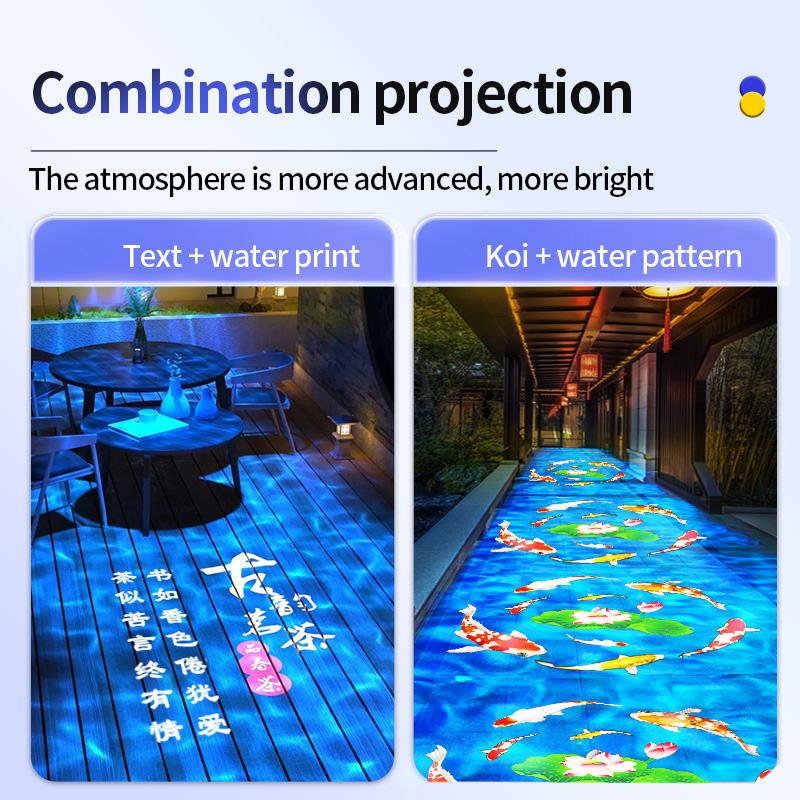 150w LED Dynamic Ocean Water Wave Projector Lamp Remote Control Logo ...