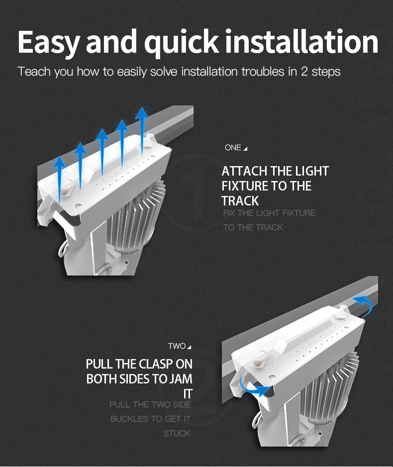 Led logo light bar KTV GOBO projection rail light with guide track ...