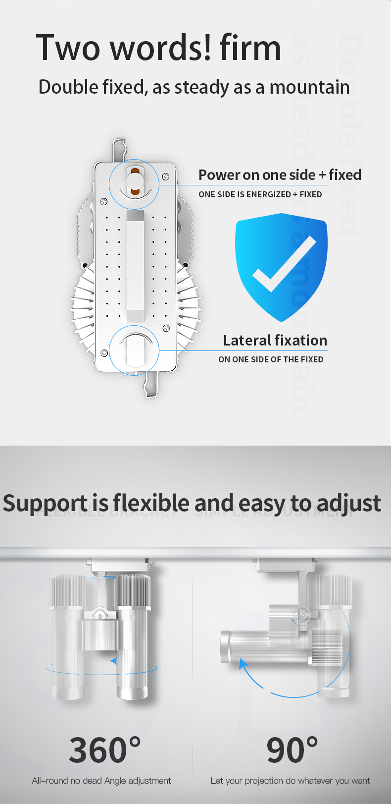 Led logo light bar KTV GOBO projection rail light with guide track ...