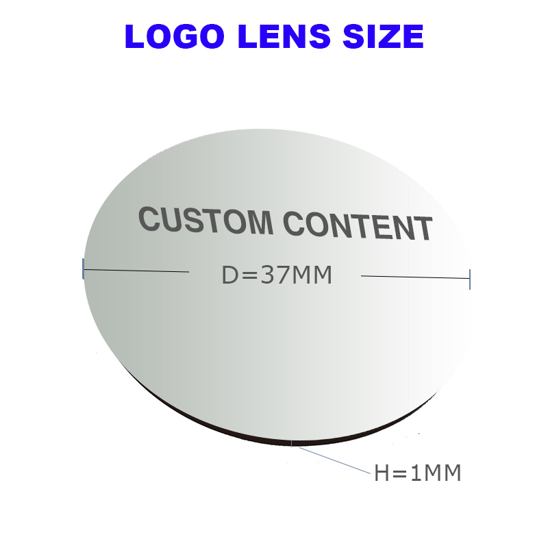 logo slide reflective glass pieces of gobo projector coated glass lens ...