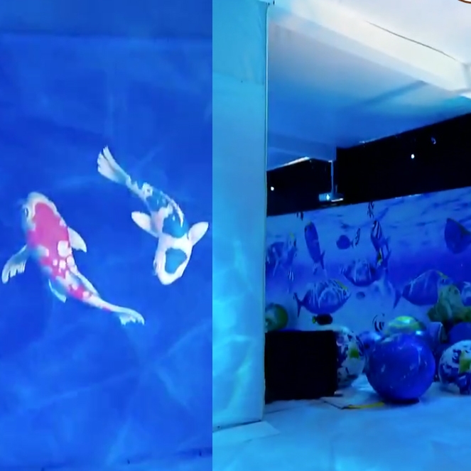 Taking you to appreciate the unique water wave projector effects ...