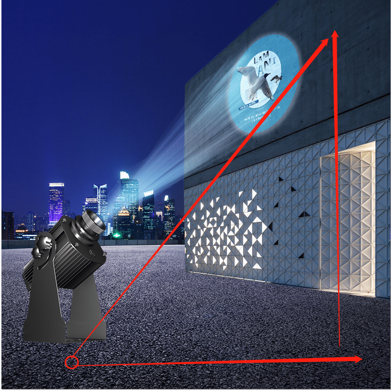 How to correct the angle of the projector? - Noparde logo gobo projector