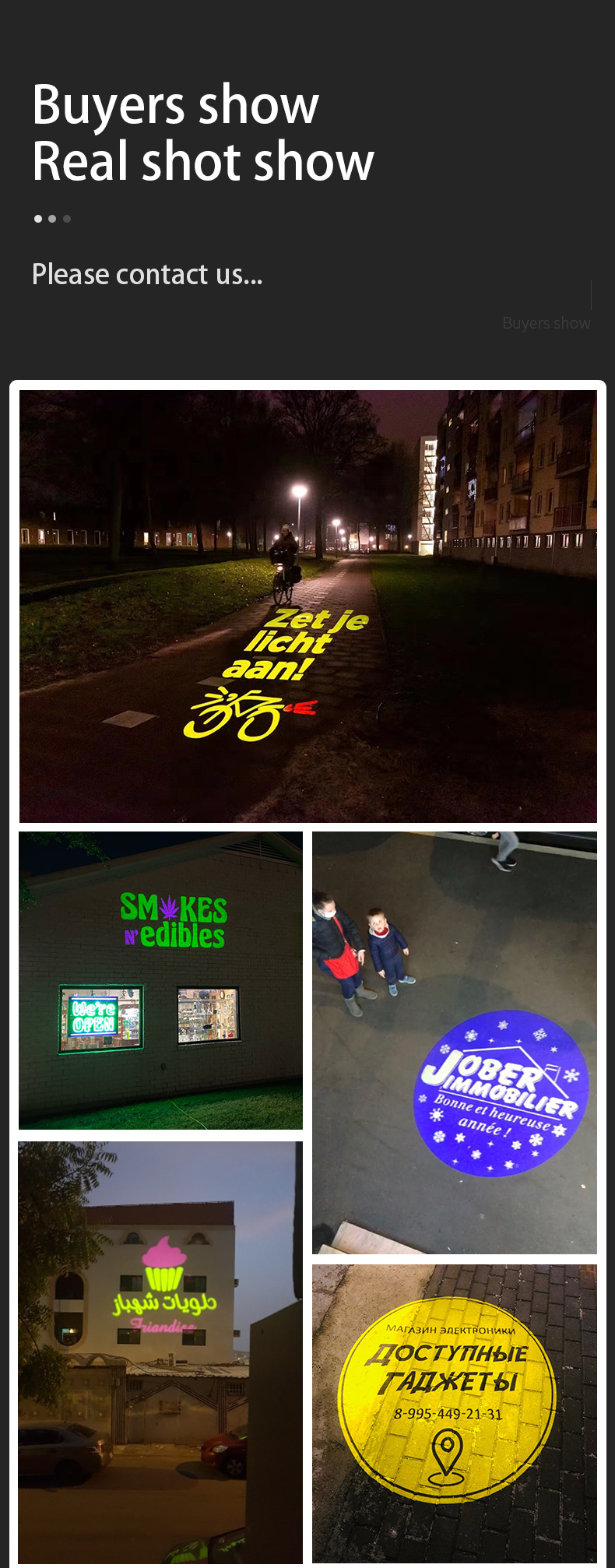 Outdoor Waterproof 30W Led Custom Logo Projector Light Rotary Image ...