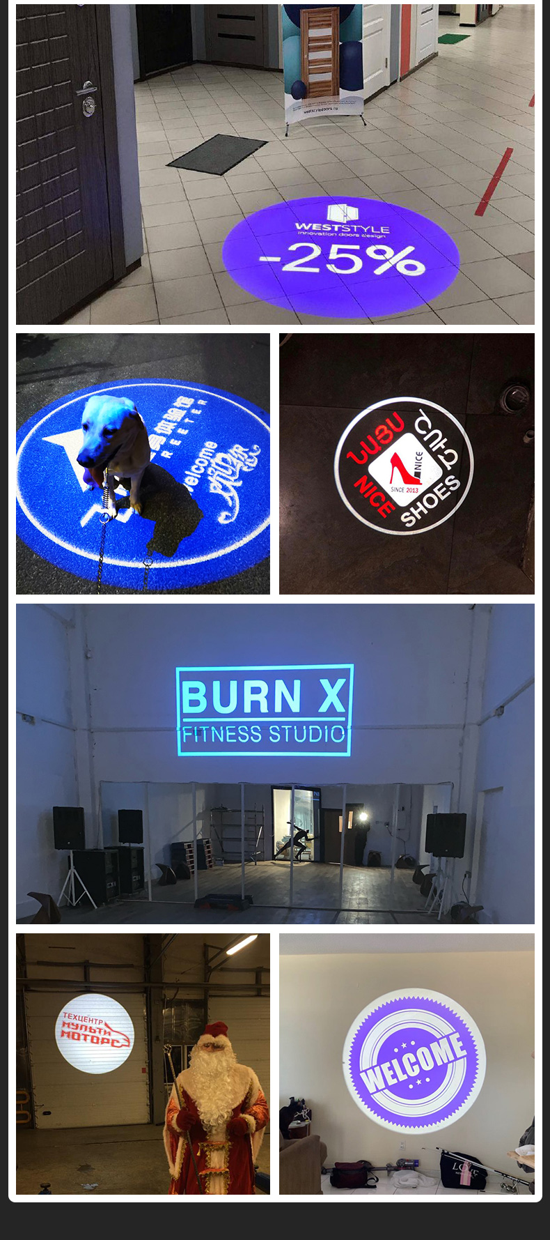 Customized Hd Led Logo Projector Outdoor Waterproof Advertising Gobo ...