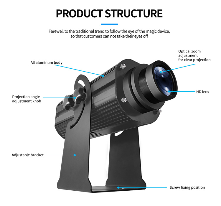 Led Gobo Projector 300W Waterproof Outdoor Gobo Image Projector For ...