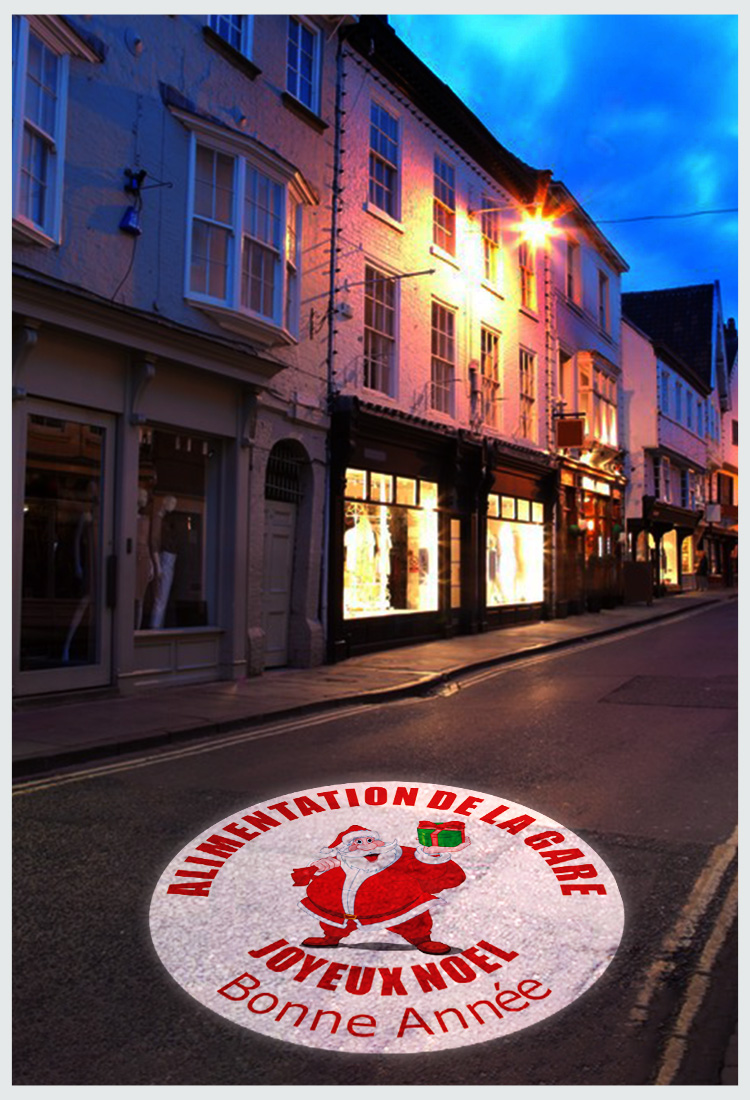 Logo Projector Pattern Glass Lens Advertising Text Gobo Lens Customized ...