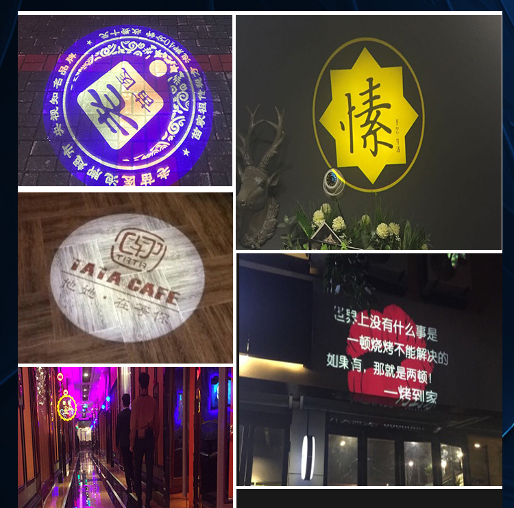 50w Ceiling Embedded Led Logo Projector Custom Advertising Instructions ...