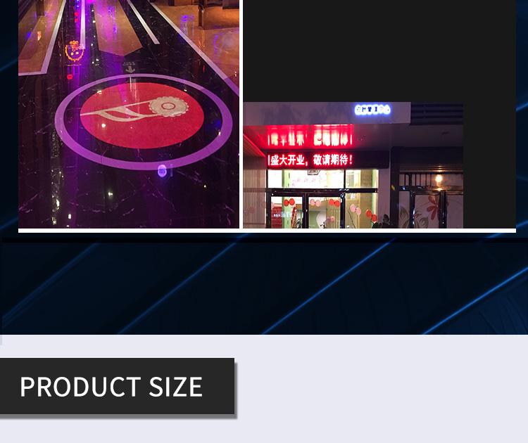 50w Ceiling Embedded Led Logo Projector Custom Advertising Instructions ...