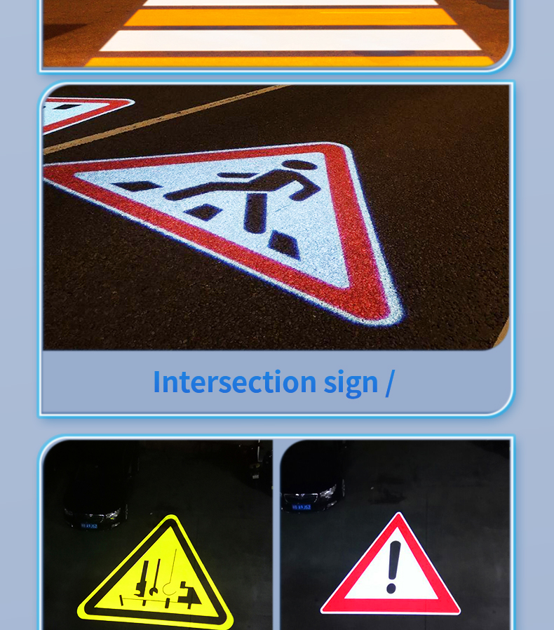 160W Waterproof Rotating Safety Sign Projector with Remote Control ...