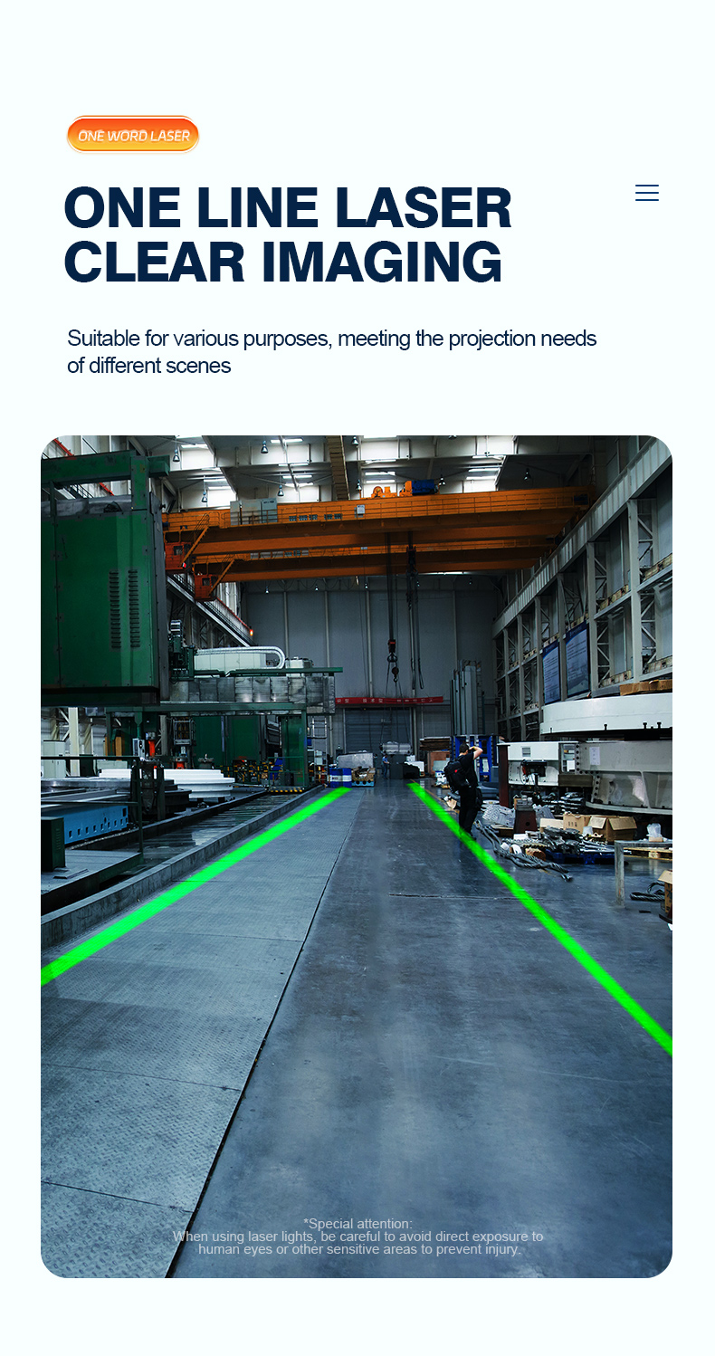 Industrial one-line laser light safety warning sign projection light ...