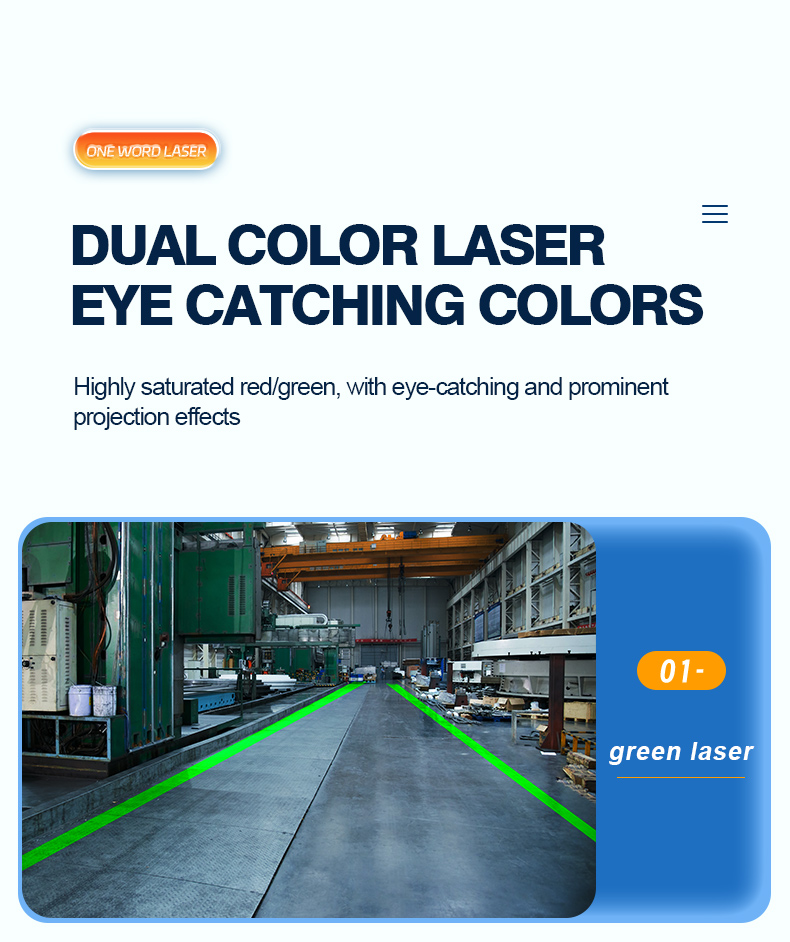 Industrial one-line laser light safety warning sign projection light ...