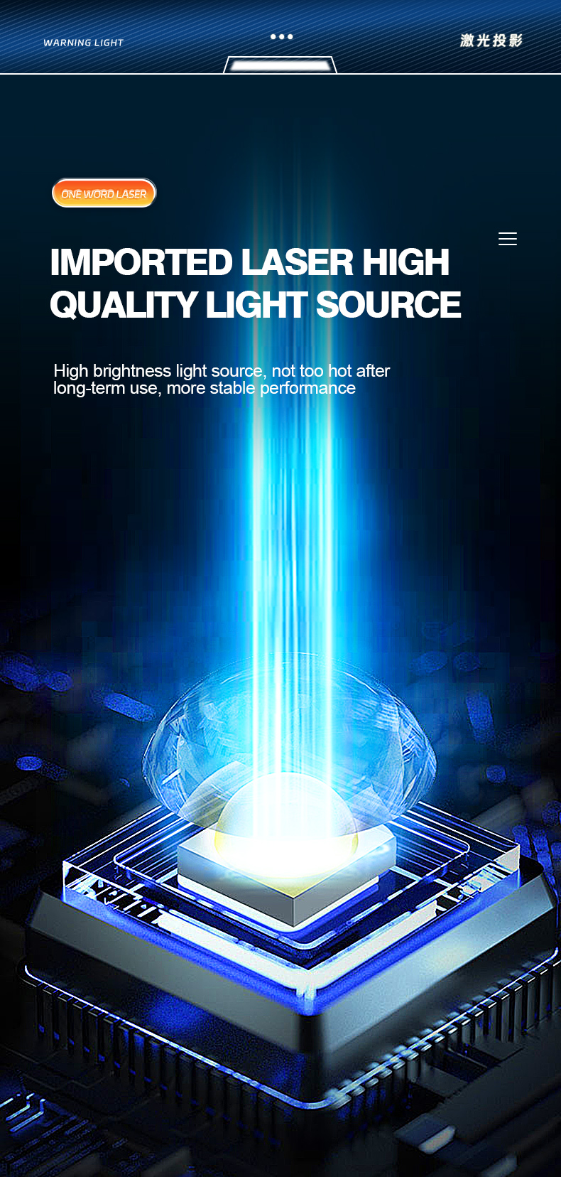 Industrial one-line laser light safety warning sign projection light ...