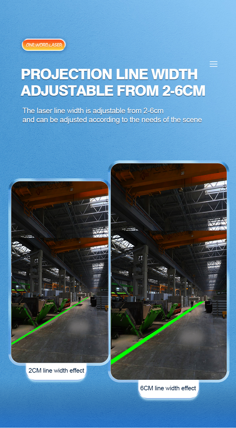 Industrial one-line laser light safety warning sign projection light ...