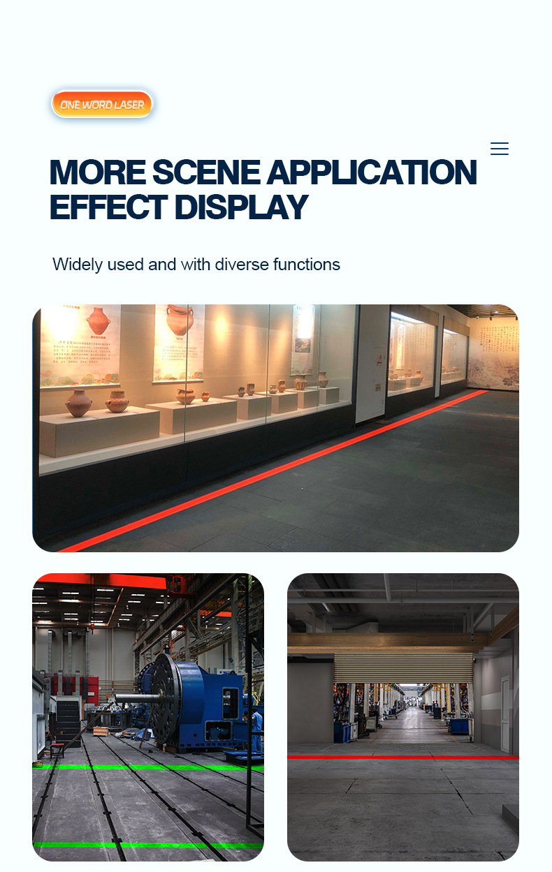 Industrial one-line laser light safety warning sign projection light ...