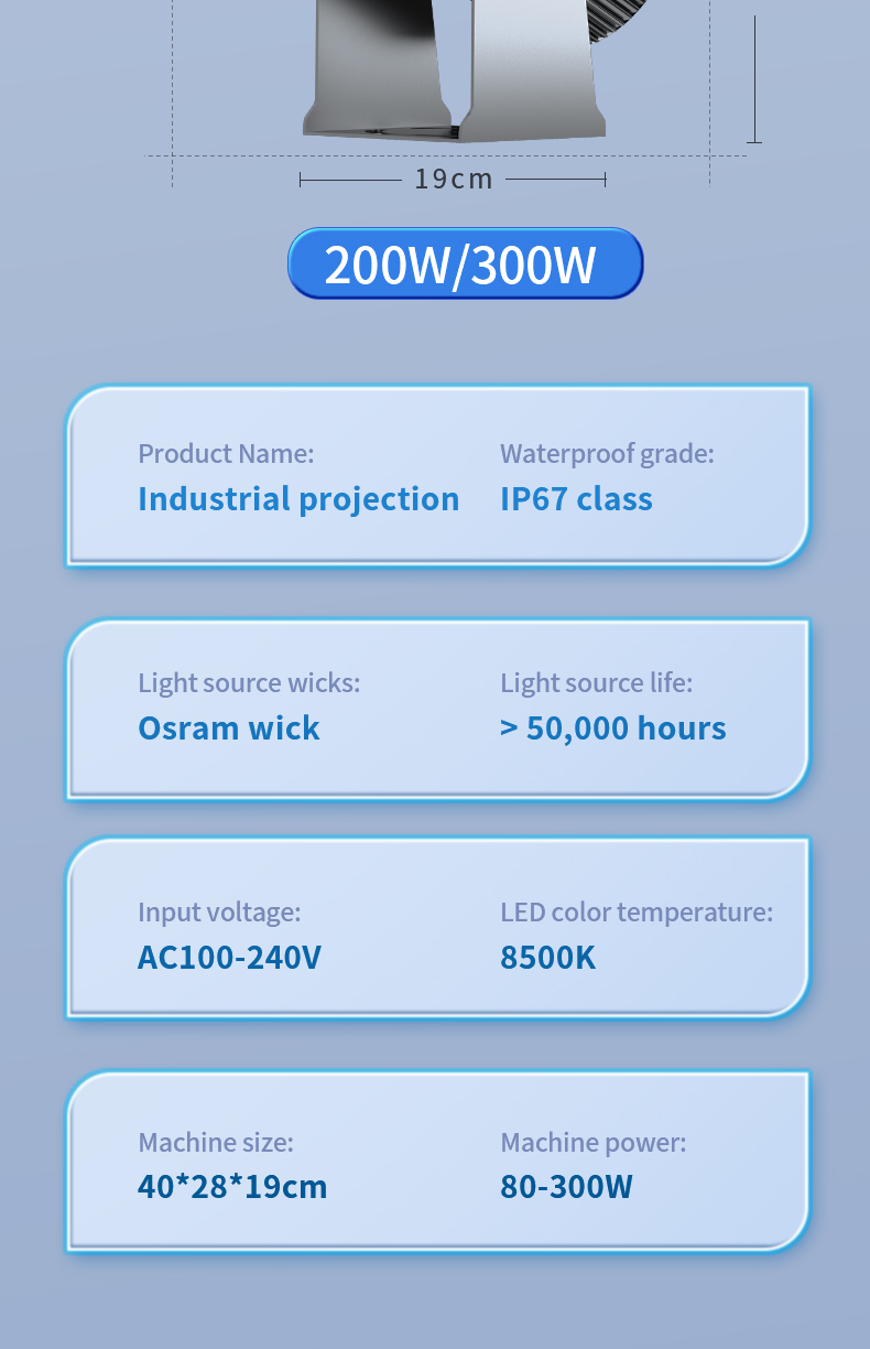100 Watt Noparde led sign projector Safety Sign Projection Lamp ...