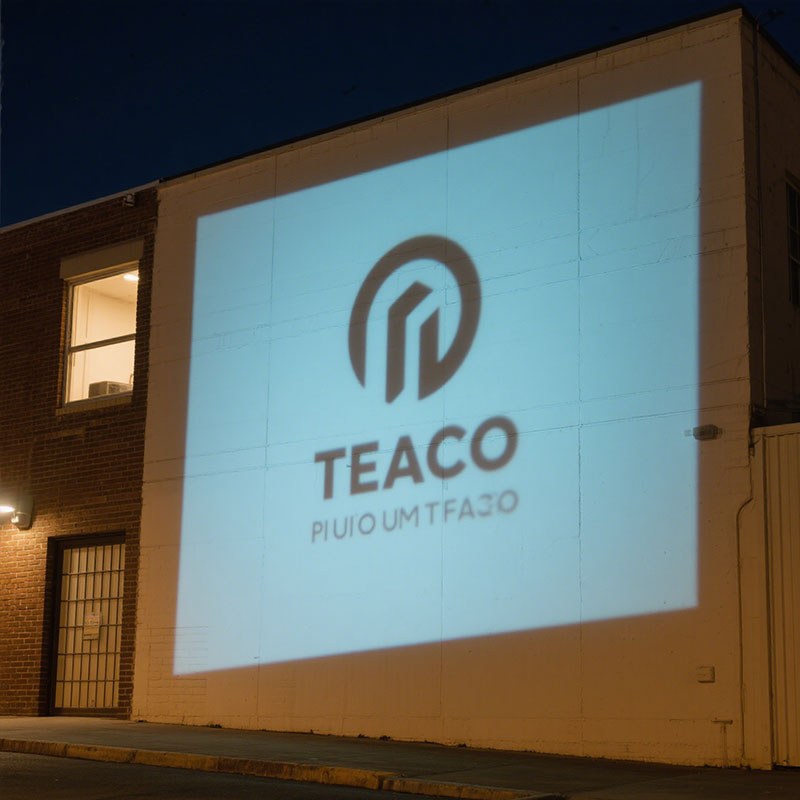 The advertising outdoor wall projection light projects vivid ...