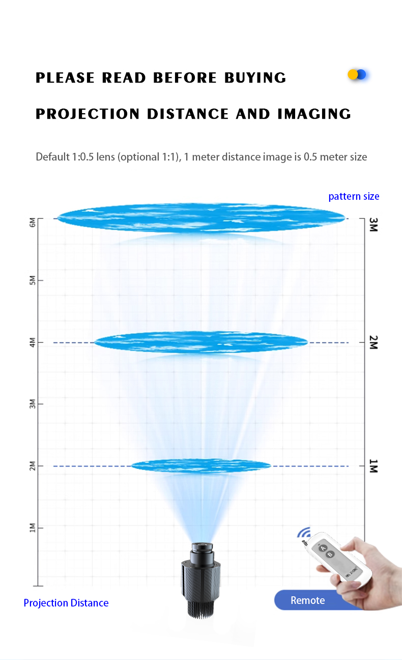85w Blue sky and white clouds dynamic advertising projection lamp ...